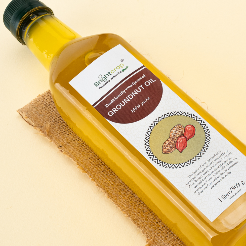 Groundnut oil (1 liter bottle) – Brightcrop Agro