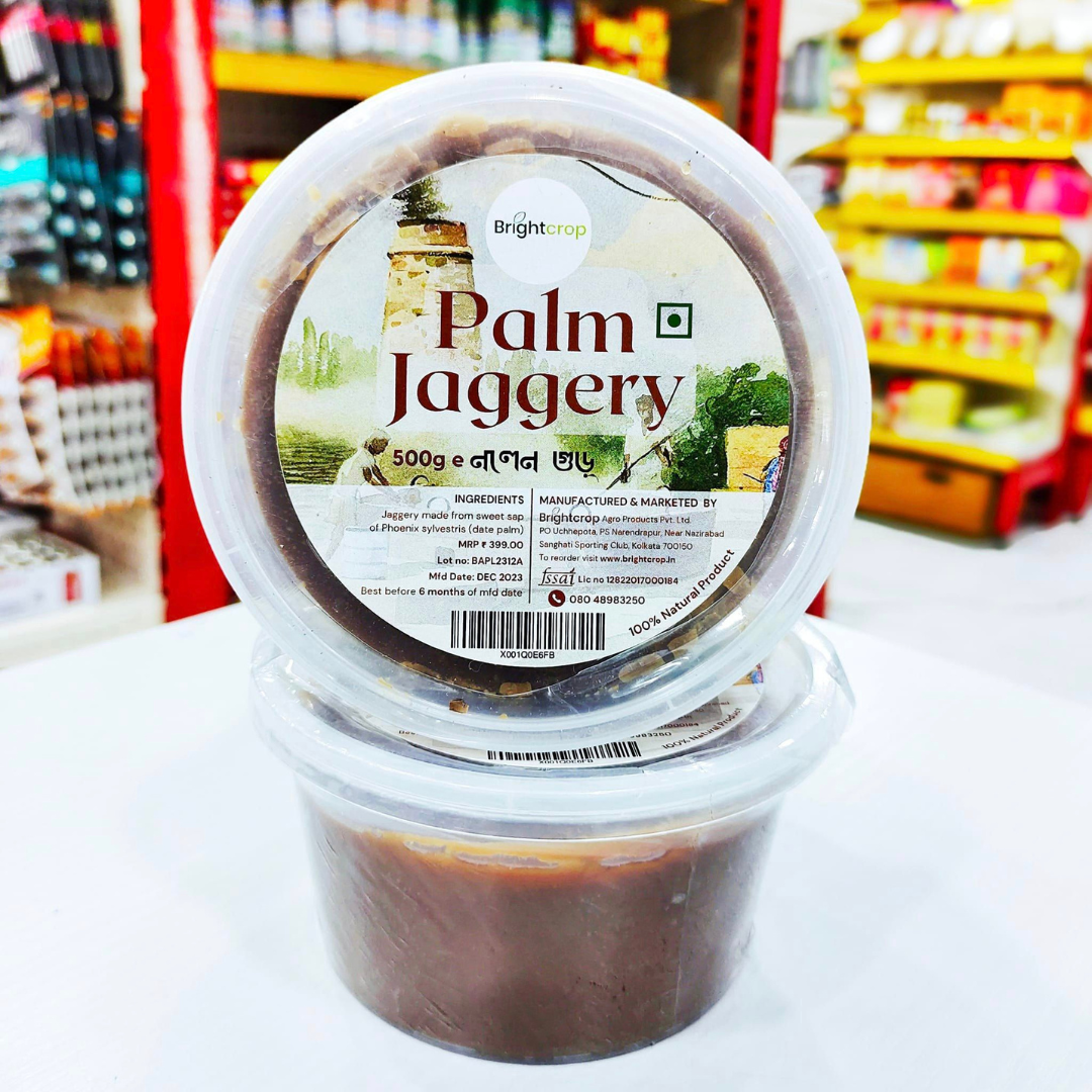 Palm Jaggery Solid (500GM Pack) – Brightcrop Agro