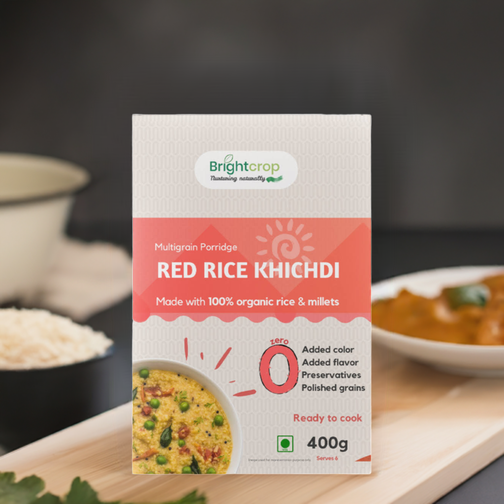 Red Rice Khichdi | Multigrain porridge (400GMS Pack) – Brightcrop Agro