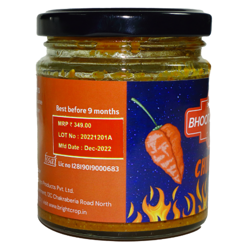 Homemade Extra Hot Chutney | Bhut Jolokia chutney (150 GM) – Brightcrop ...